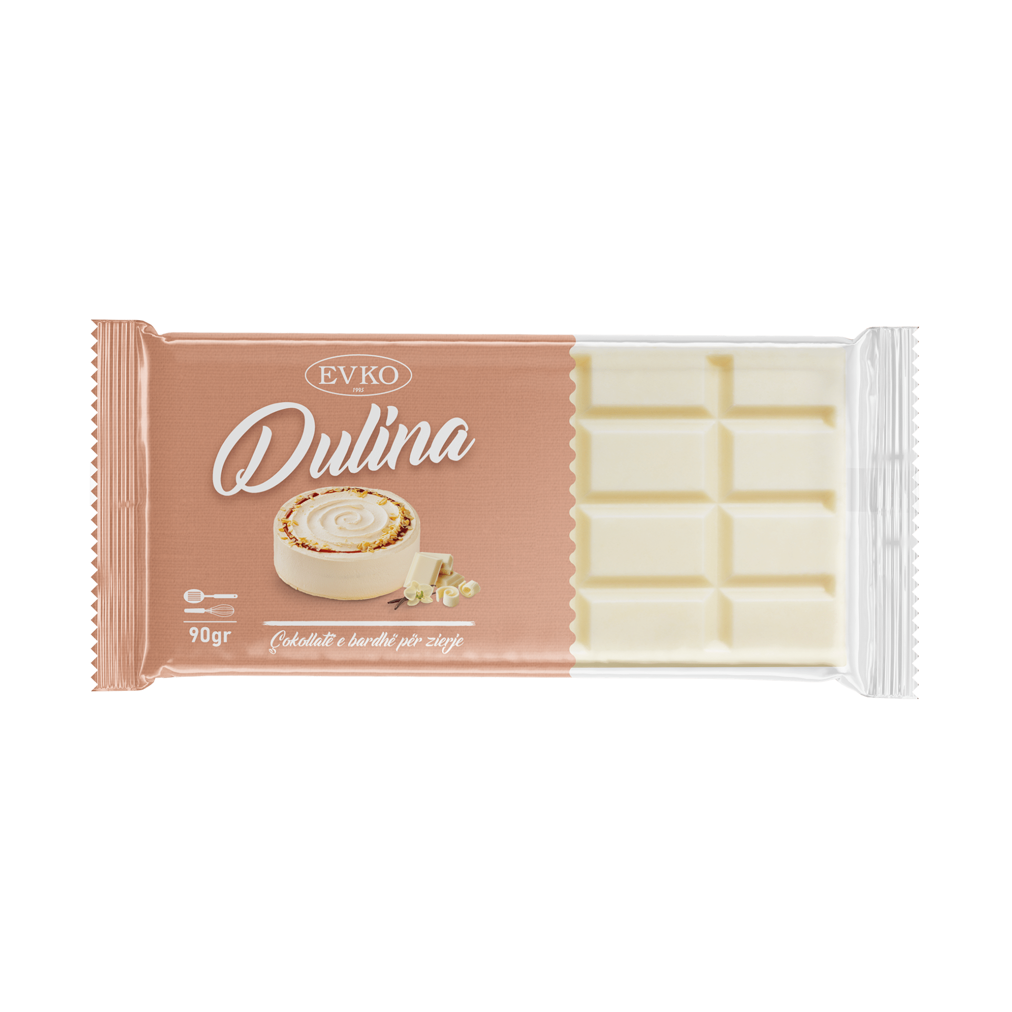 Dulina White chocolate for cooking 90 gr - EVKO